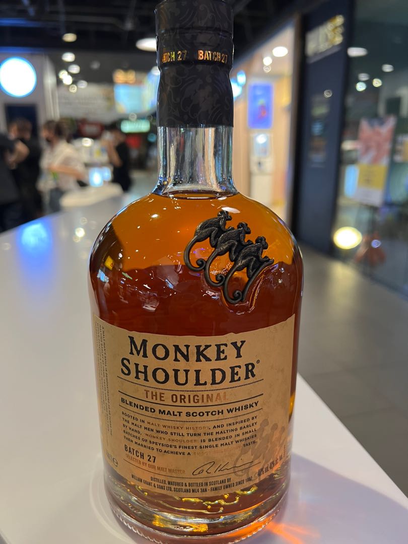 Monkey shoulder 1liter, Food & Drinks, Beverages on Carousell
