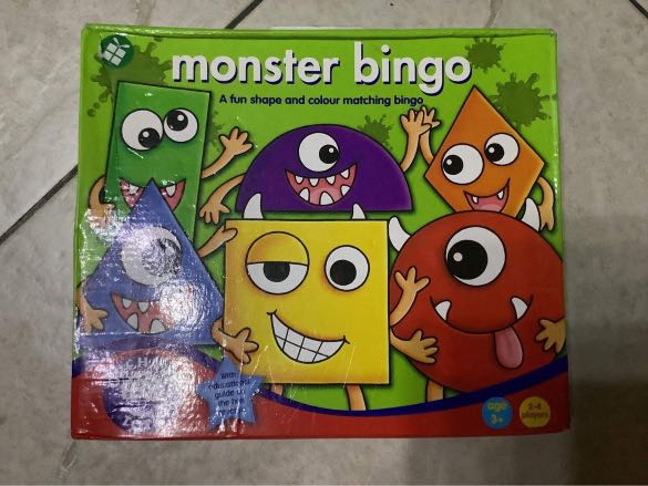 monster bingo for kids ages 2 to 4 yrs old, Hobbies & Toys, Toys ...