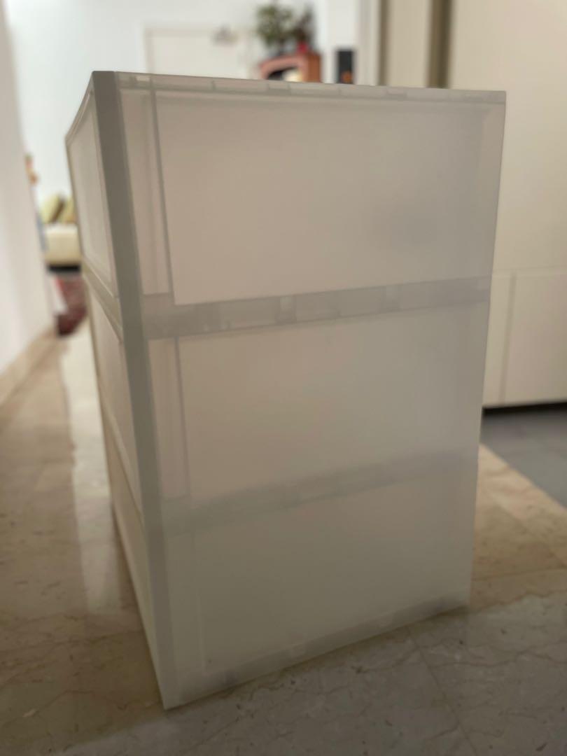 Muji storage box (3 drawers), Furniture & Home Living, Furniture ...