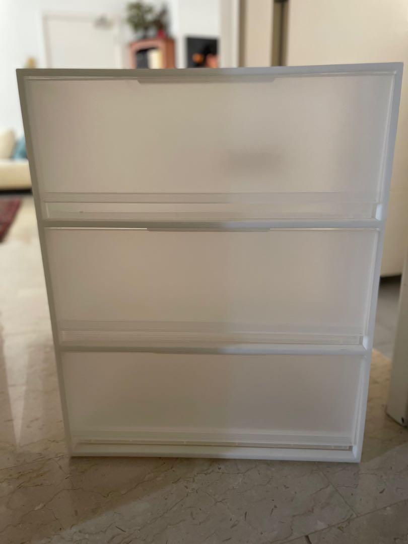 Muji storage box (3 drawers), Furniture & Home Living, Furniture ...