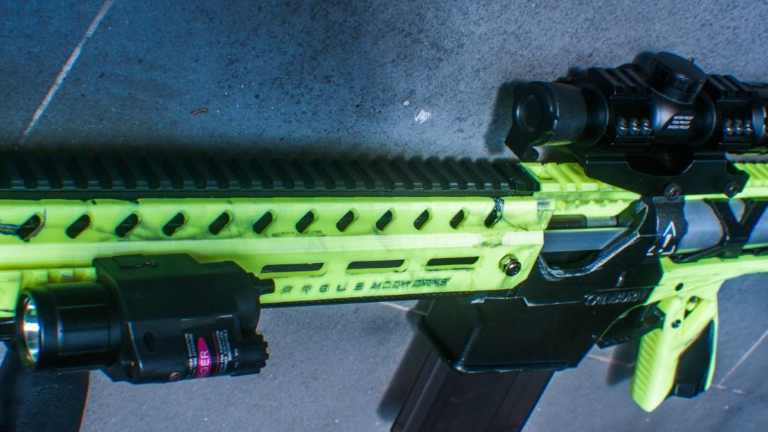 Nerf sniper NEON green/yellow CALIBURN talonclaw hybrid, Hobbies & Toys ...