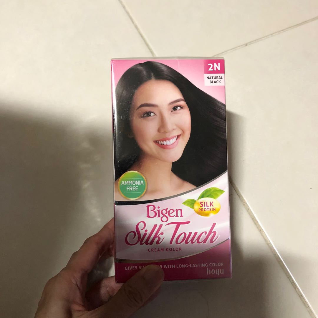 New Ammonia Free Black Hair Dye Bigen Silk Touch, Beauty & Personal ...