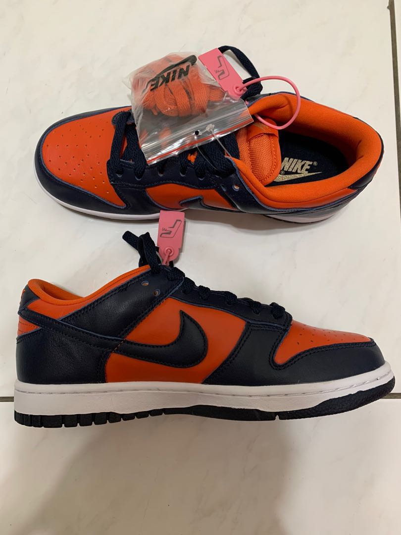 nike dunk low sp champ colors cu1727-800 藍橙 雪碧 us7, 她的時尚, 鞋類, 運動鞋、球鞋在旋轉拍賣