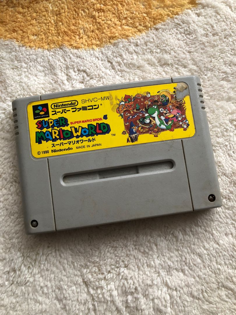 Nintendo Japan SFC Super Famicom Super Mario World Alcahest Retro Game ...