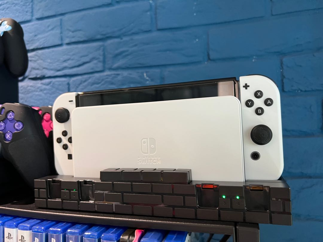 Nintendo Switch Charging dock Mario Brick design, Video Gaming, Gaming ...