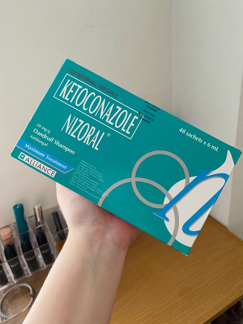 Nizoral 1 box 48 sachets, Beauty & Personal Care, Hair on Carousell
