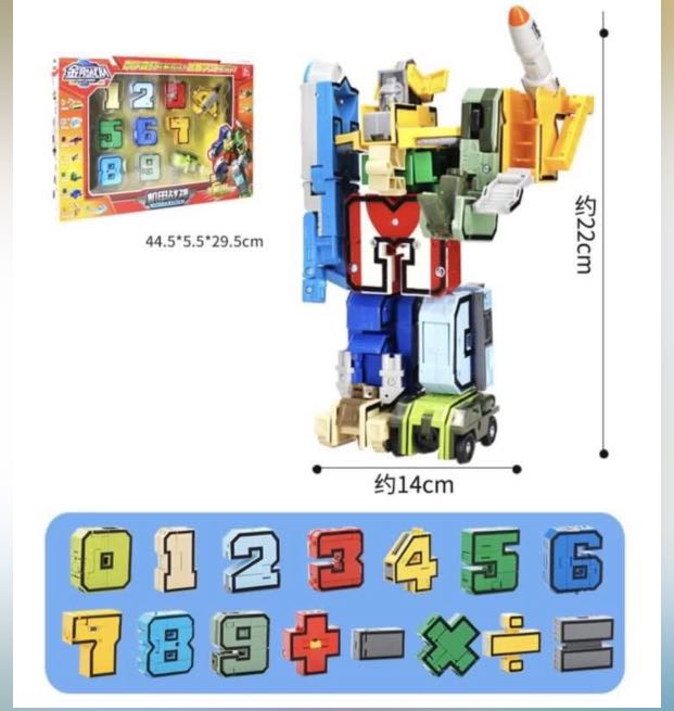 Number Convert into Robot Fun Interactive Educational Brain Stimulation ...