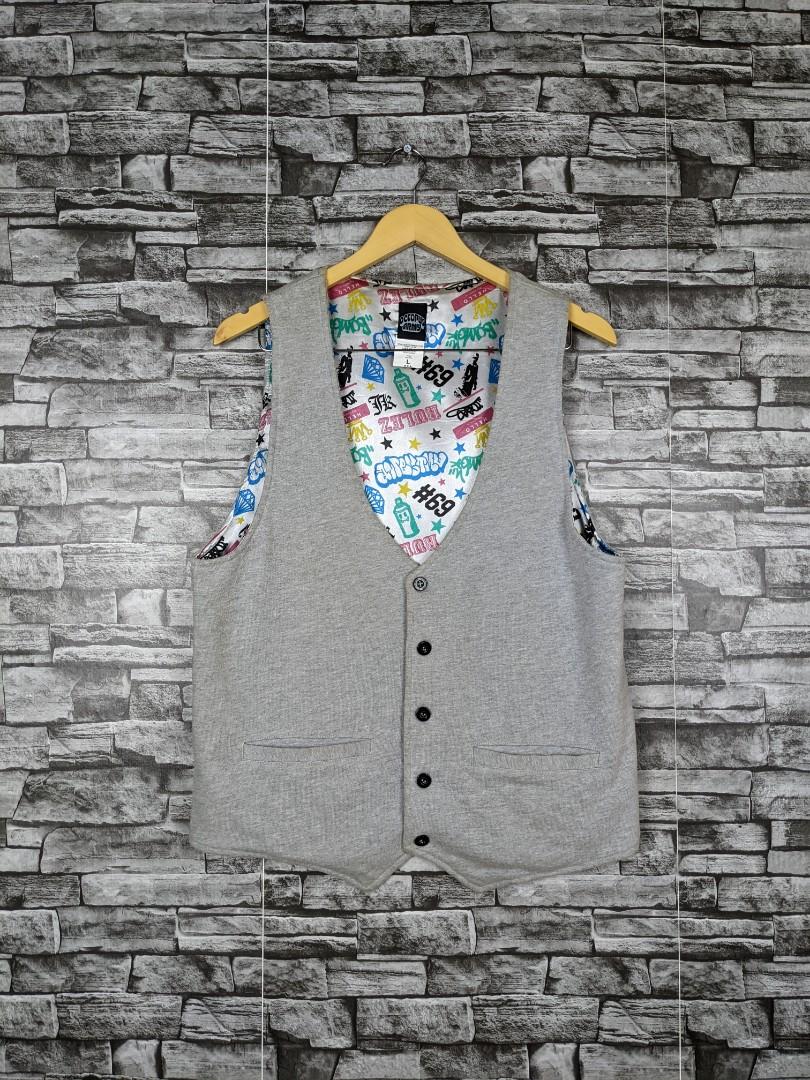 Octopus Army Japanese Streetwear Plain Vest Jacket, Men's Fashion, Tops ...