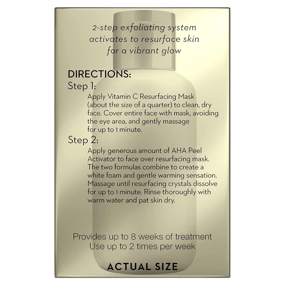 Olay Masks 2 Step Vitamin C + AHA Resurfacing Peel Activator, Beauty ...