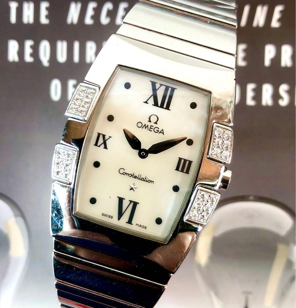 Omega Constellation Quadrella Midsize Watch, Luxury, Watches on Carousell
