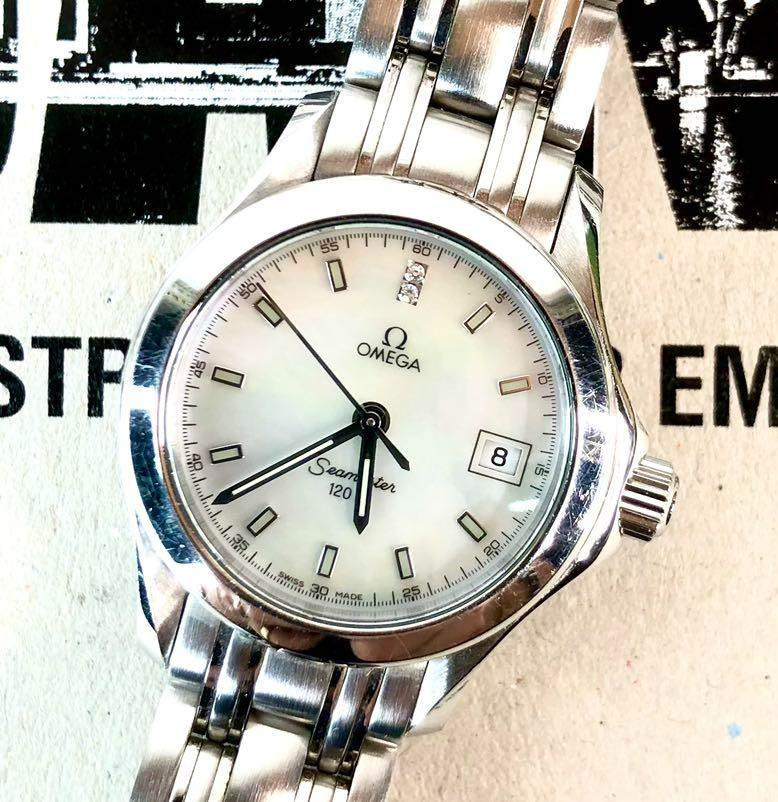 Omega Mother Of Pearl Dial Lady Watch, Luxury, Watches on Carousell