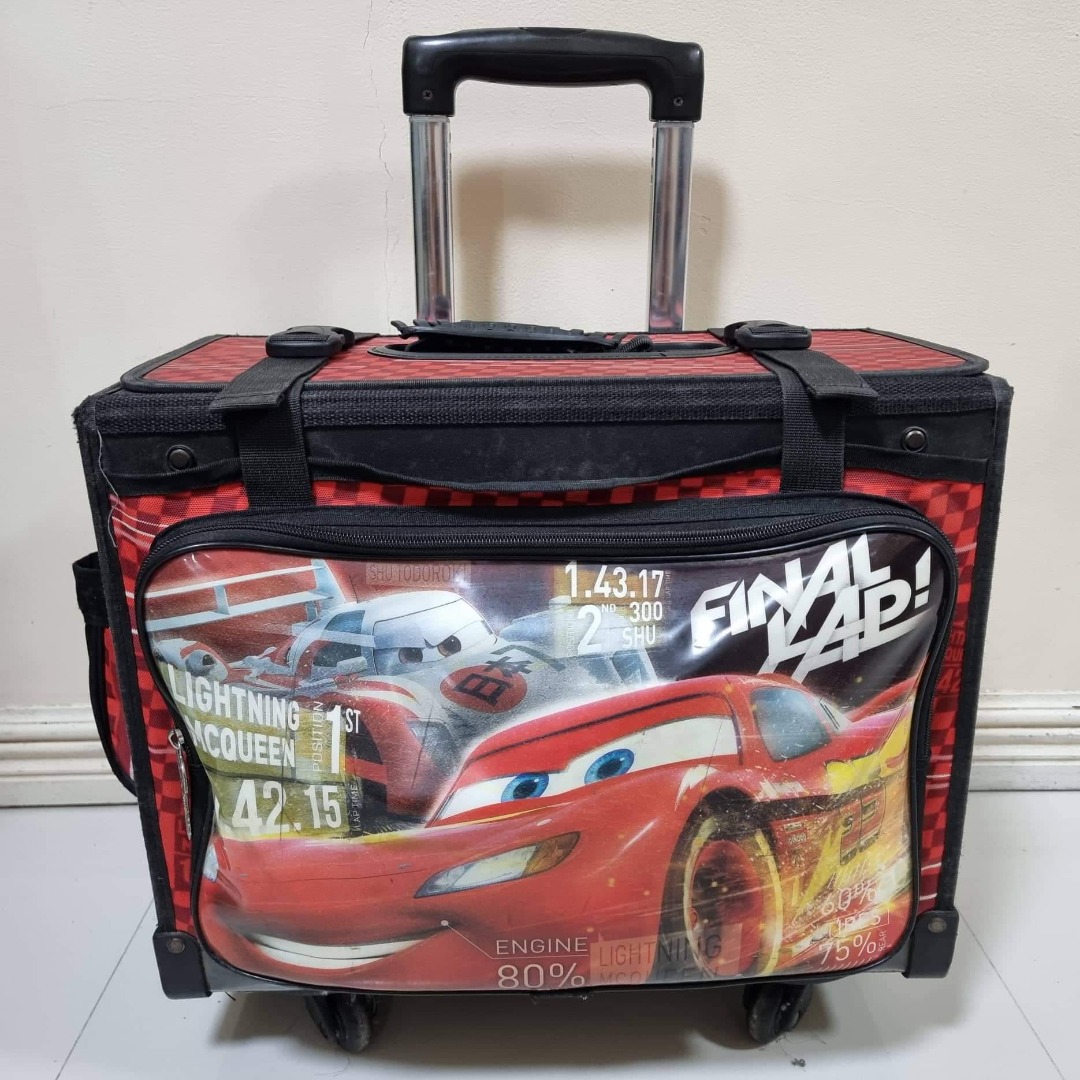 Original Disney Cars Box Type Trolley Bag, Hobbies & Toys, Stationary ...