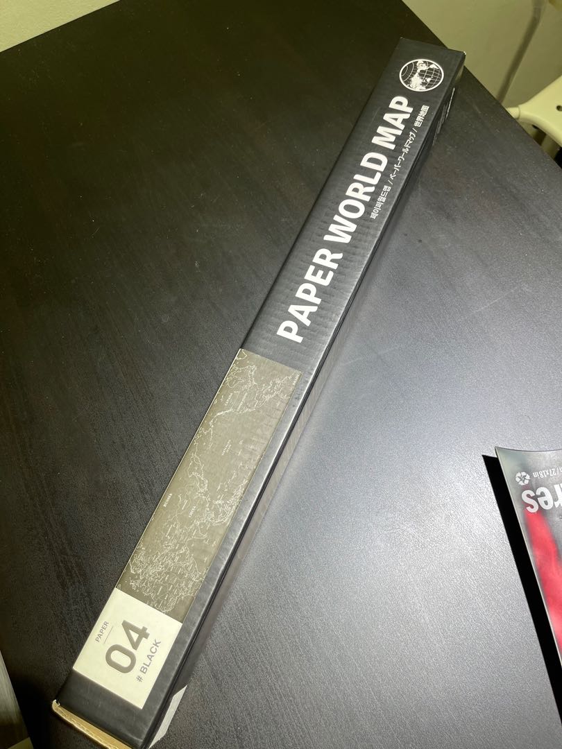 Paper world map, Furniture & Home Living, Home Decor, Wall Decor on ...