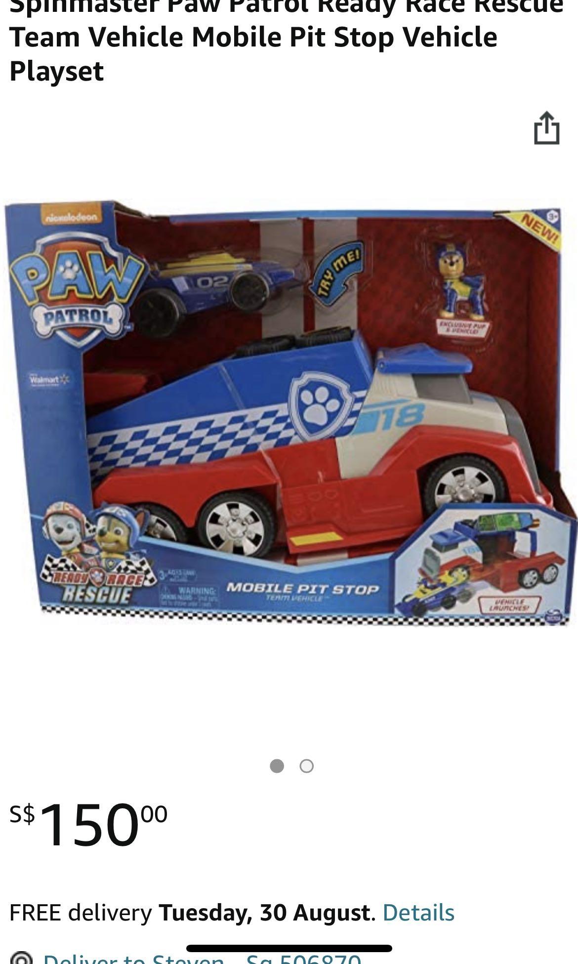 Paw Patrol Tower and Mobile Pit Stop (Spinmaster), Hobbies & Toys, Toys ...