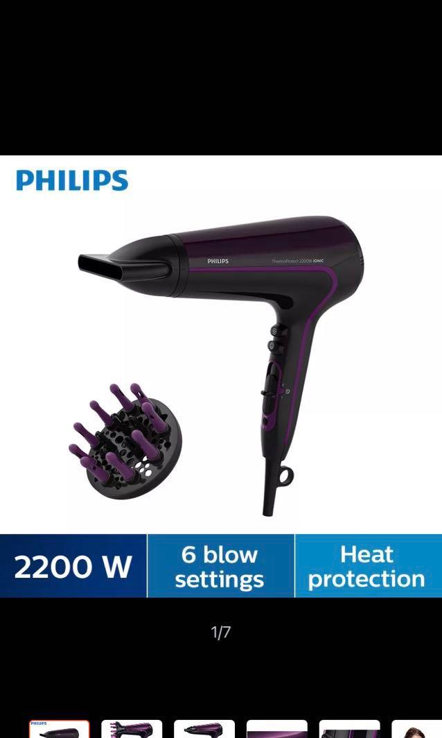 Philips Thermoprotect Ionic Hairdryer, Beauty & Personal Care, Hair on ...