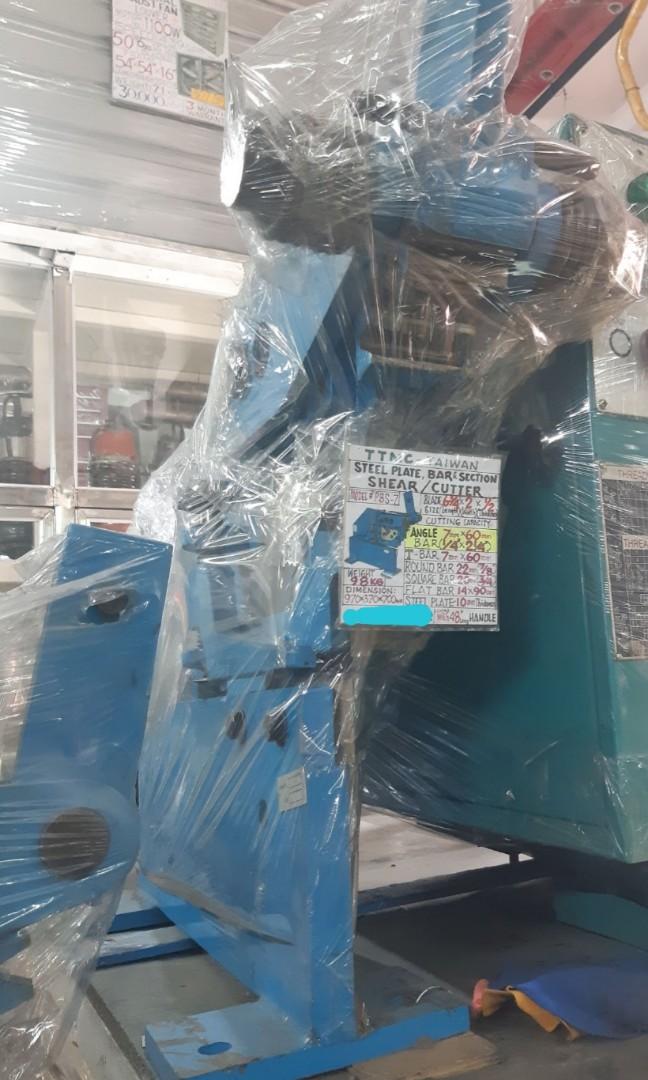 PLATE BAR SECTION ANGLE SHEAR SHEARS CUTTER METAL STEEL TTMC TAIWAN PBS ...