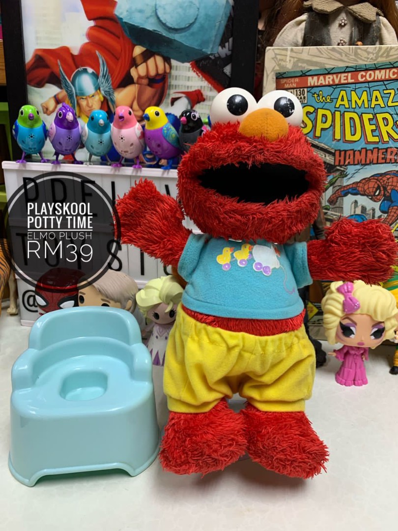 Playskool potty time Elmo plush, Hobbies & Toys, Toys & Games on Carousell
