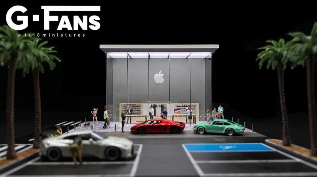[PO] Latest GFans Apple Store diorama for 1/64 Diecast Car Hotwheels ...