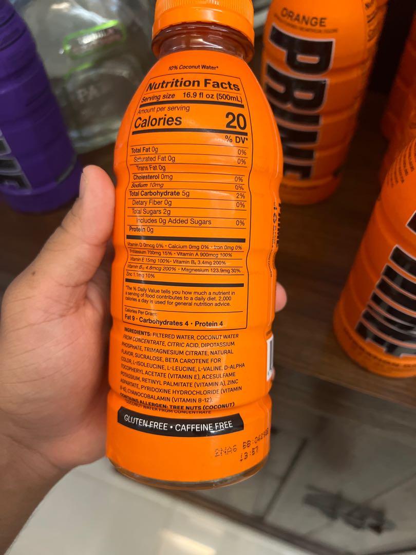 Prime Hydration energy drink by KSI and Logan Paul, Food & Drinks ...