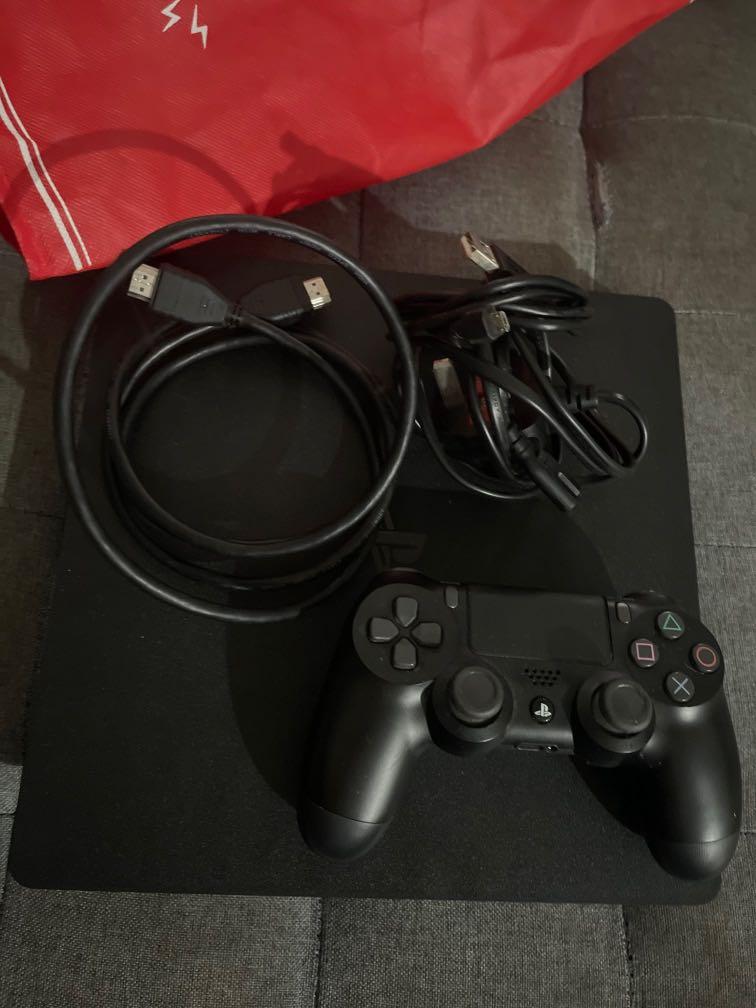 PS4 Slim + 1 Controller, Video Gaming, Video Game Consoles, PlayStation ...