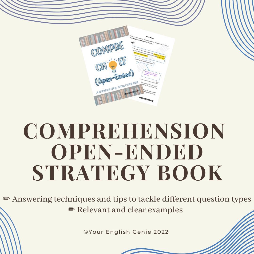 PSLE Comprehension Open-ended Notes / Answering Strategy Book (Primary ...