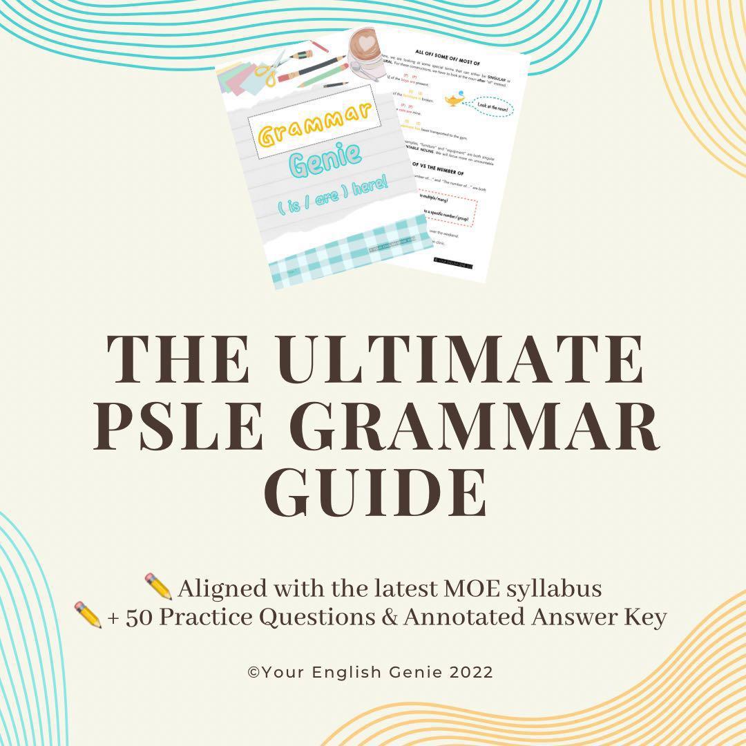 PSLE Grammar Guide / Notes + Practice Questions (Primary English ...
