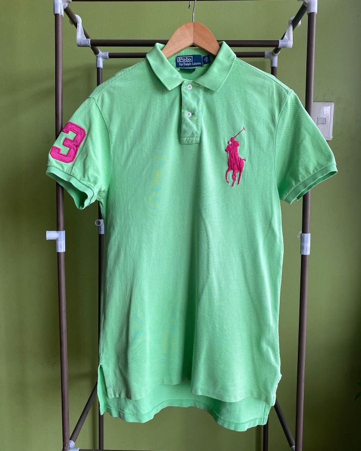 Ralph Lauren Green Polo Shirt, Men's Fashion, Tops & Sets, Tshirts & Polo Shirts on Carousell