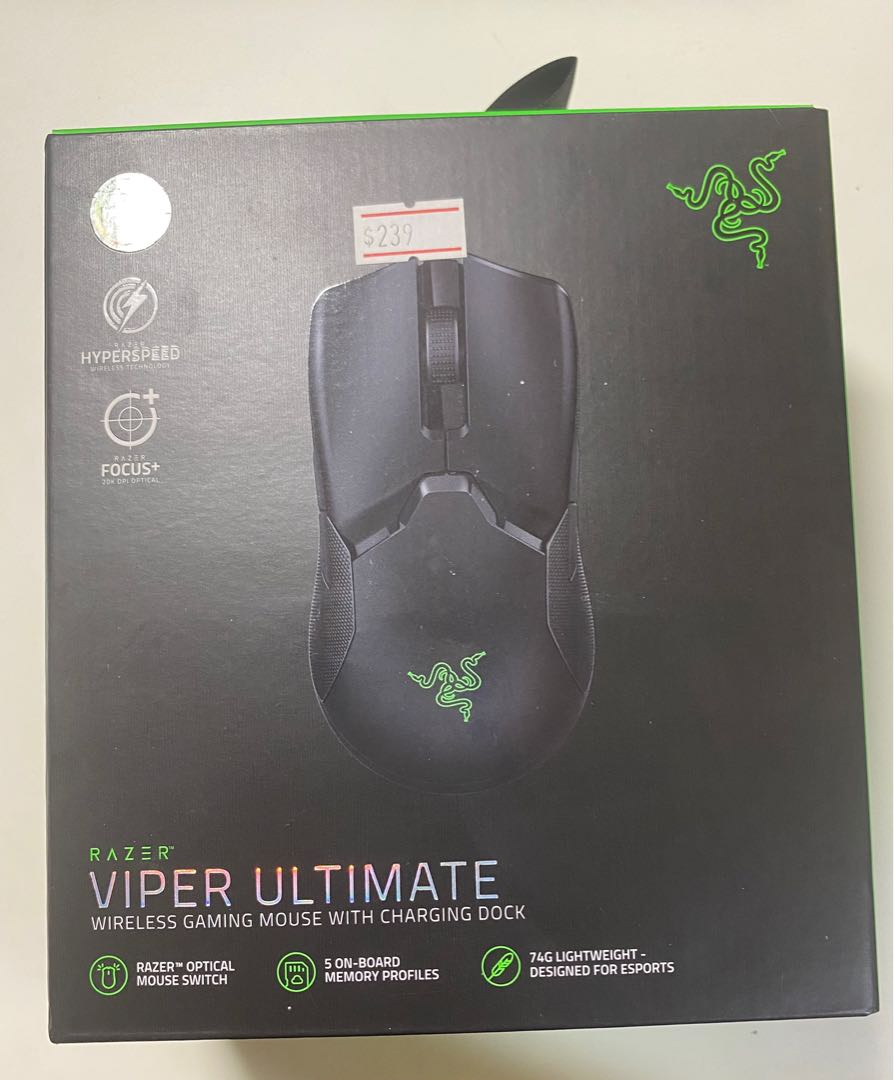 Razer wireless gaming mouse with charging dock, Computers & Tech, Parts ...