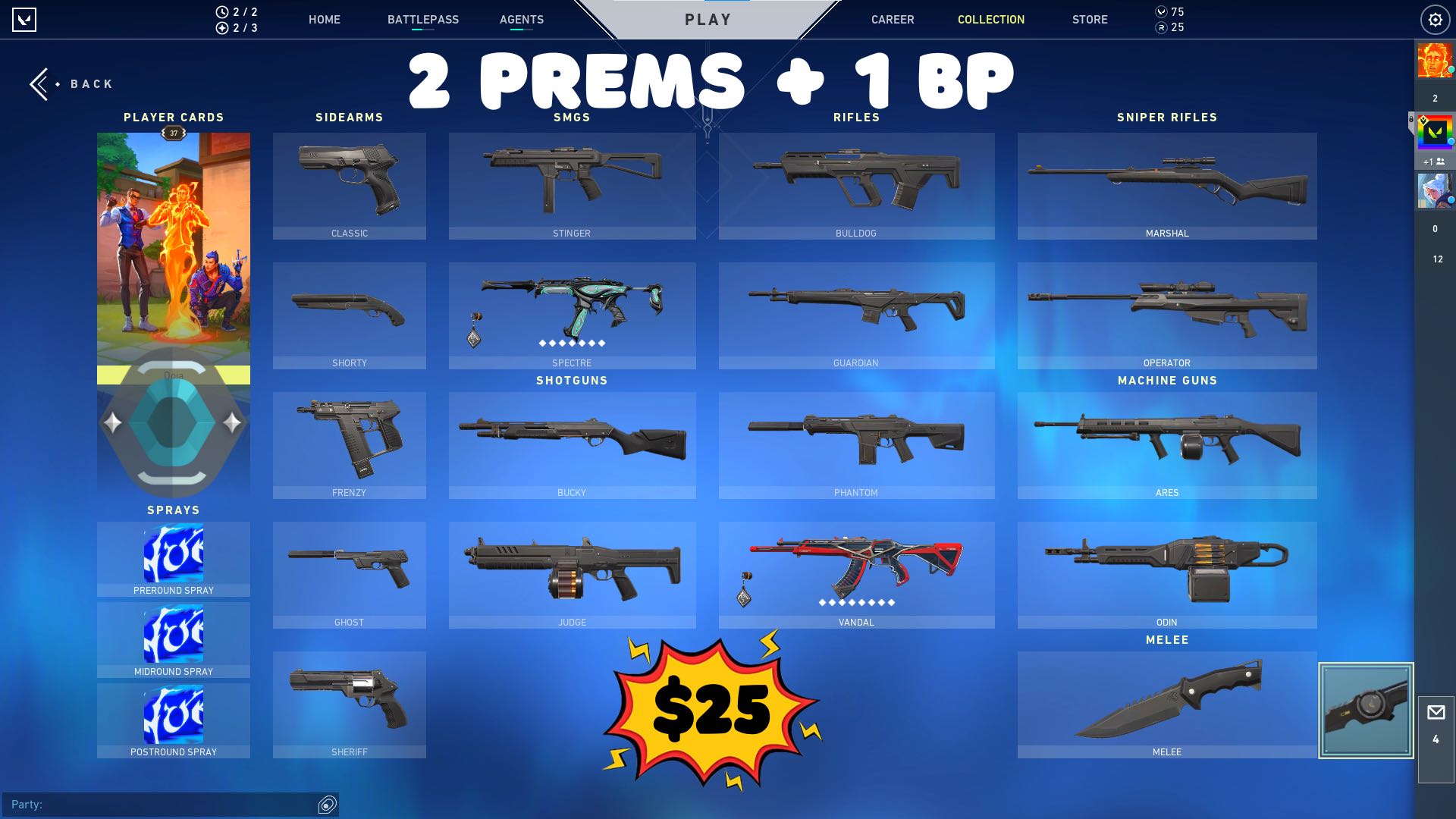 RGX VANDAL REAVER SPECTRE 2 PREMIUM SKINS VALORANT ACCOUNT WTS/WTT IF U ...