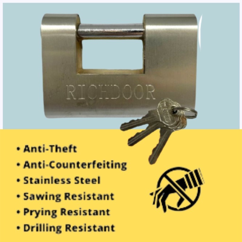 RICHDOOR C-H Top Security Gate Lock/ Padlock, Furniture & Home Living ...