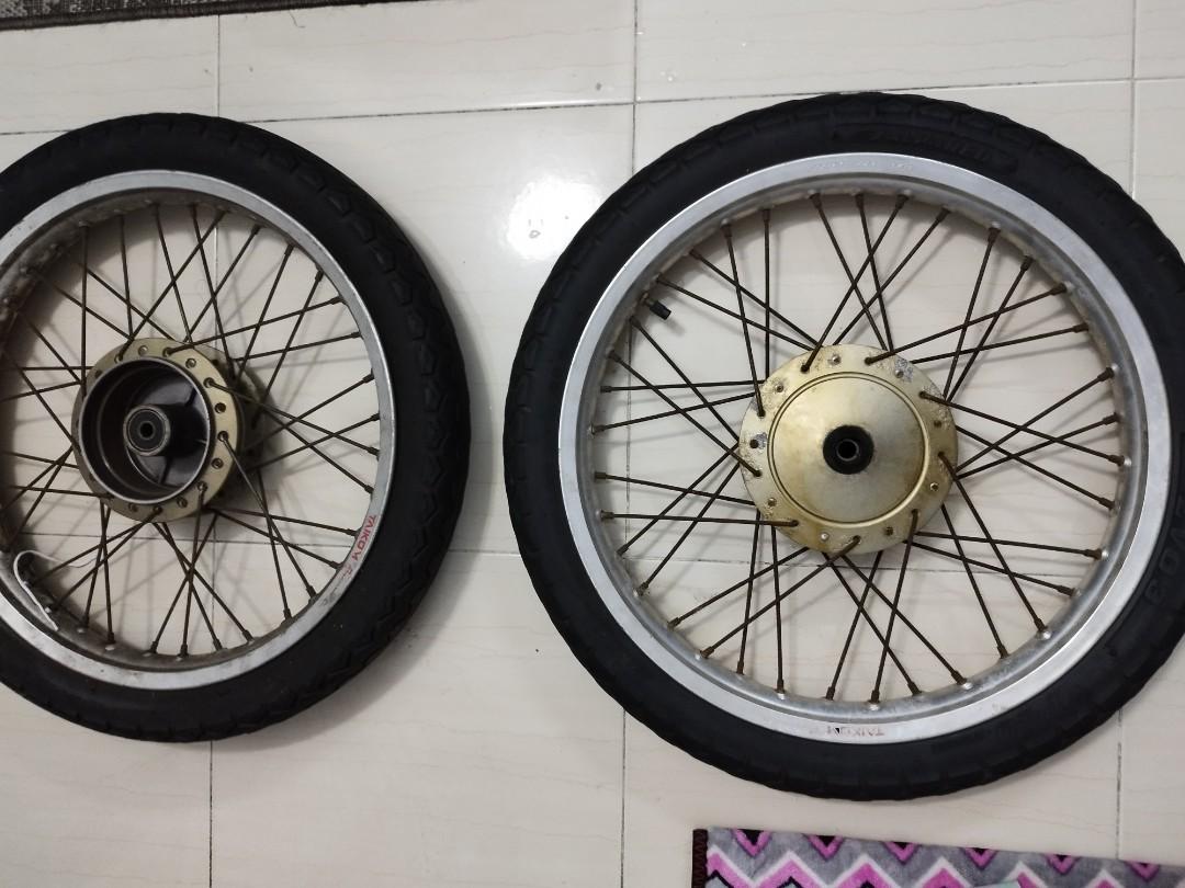 Rim aloy 17 honda ex5, Motorbikes on Carousell