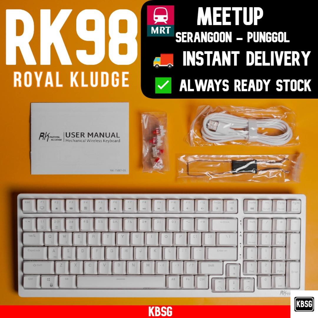 RK98 Mechanical Keyboard RGB Hot-Swappable Wireless 96% Compact Layout ...