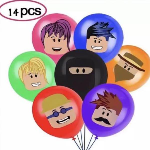 Roblox party supplies- latex party balloons/ party deco, Hobbies & Toys ...