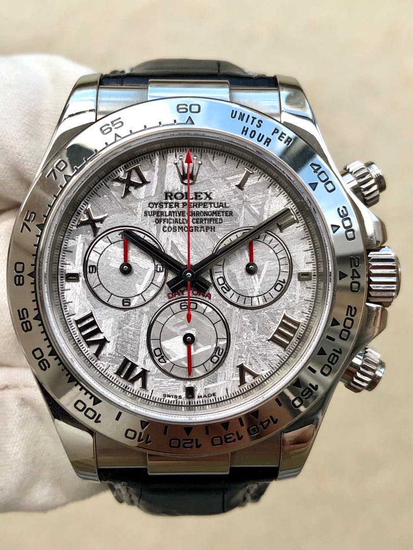 Rolex Daytona 116519 Metro 隕石面, 名牌, 手錶 - Carousell