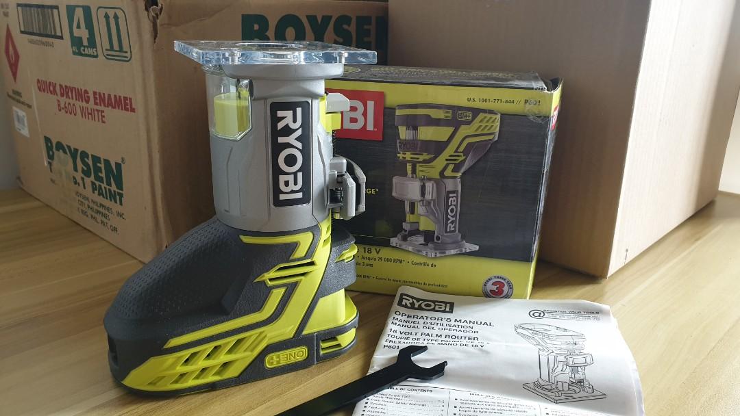Ryobi Palm Router 18v P601, Commercial & Industrial, Construction Tools ...