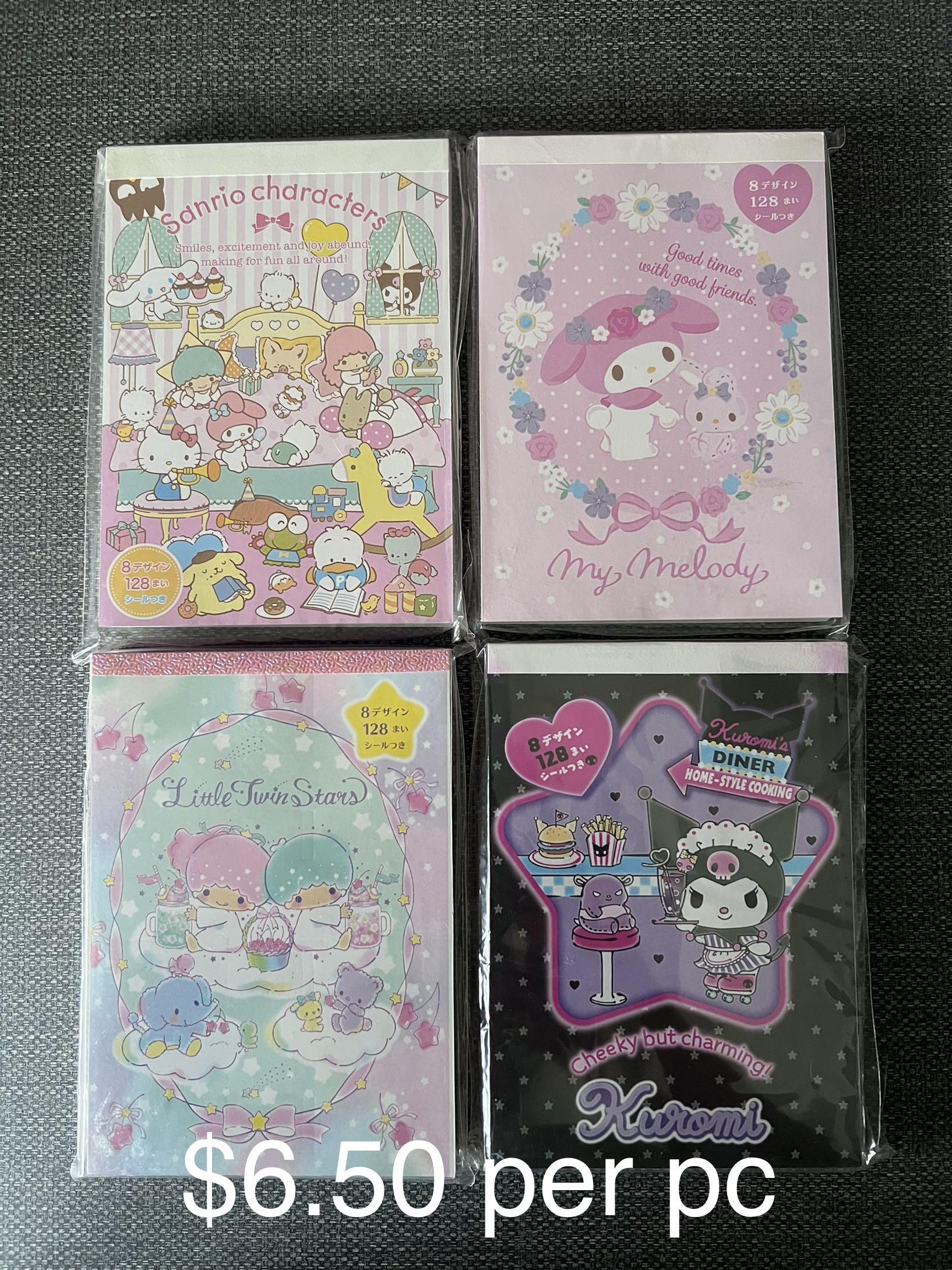 ️SANRIO FAMILY CHARACTERS FULL COLOR NOTEPAD (NON-STICKY), Hobbies ...