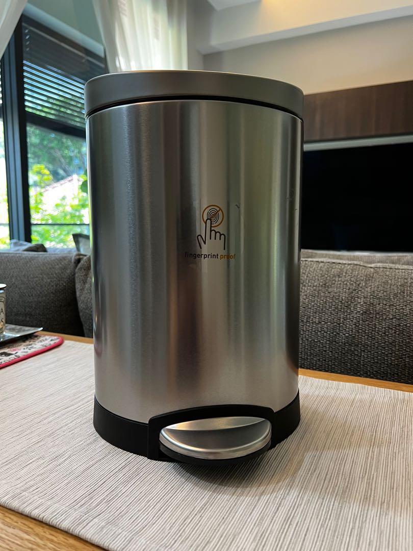 Simple Human 1.6L Stainless steel waste bin, Furniture & Home Living ...