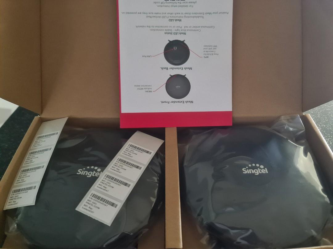 Singtel Wifi Mesh Dual Pack, Computers & Tech, Parts & Accessories ...
