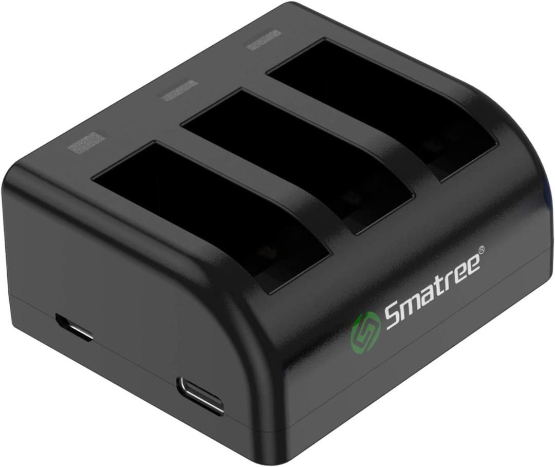Smatree 3-Channel Battery Charger for hero 5, 6, 7, 8 and 2018 ...