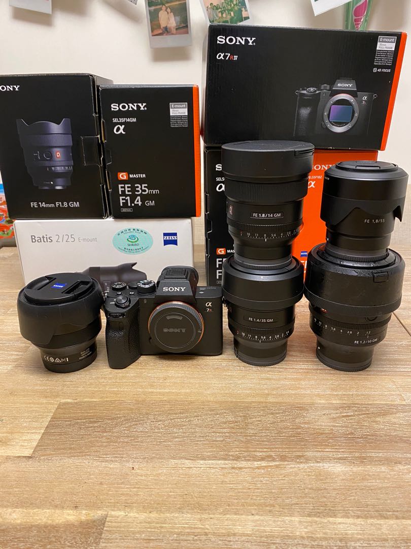 Sony a7r4, 14GM, 35GM, 50GM, batis25, zeiss55, 攝影器材, 鏡頭及裝備 - Carousell