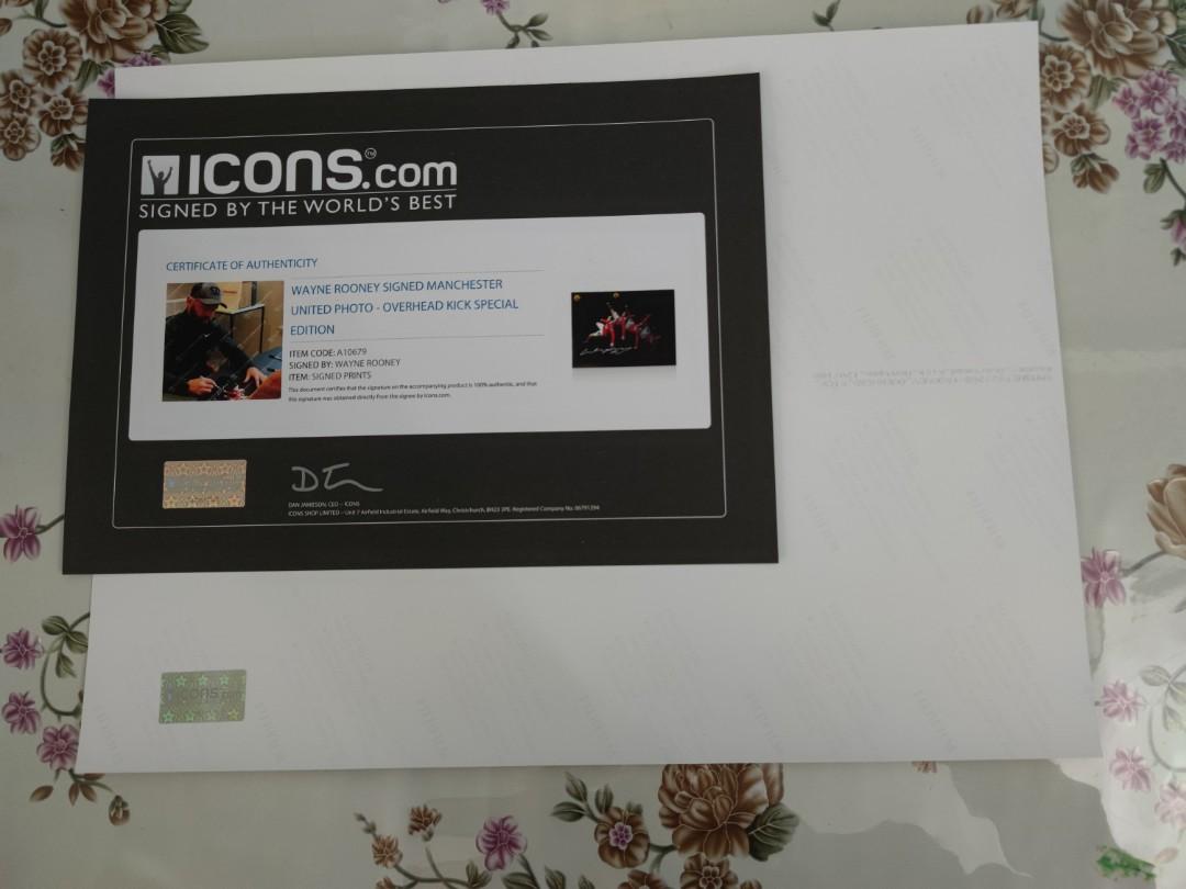 [Special Edition] Framed Wayne Rooney Signed Manchester United Photo ...
