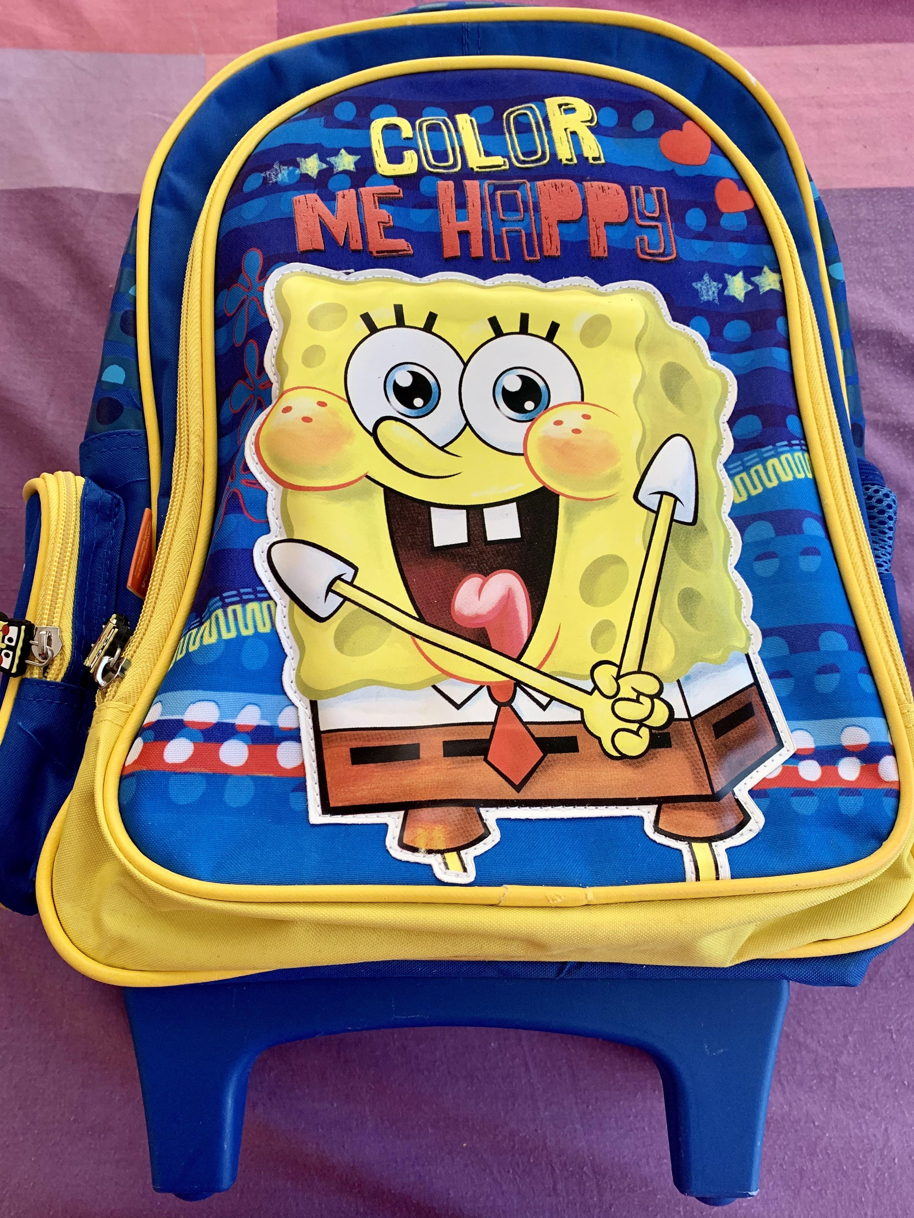 SpongeBob Trolley Backpack, Babies & Kids, Babies & Kids Fashion on ...