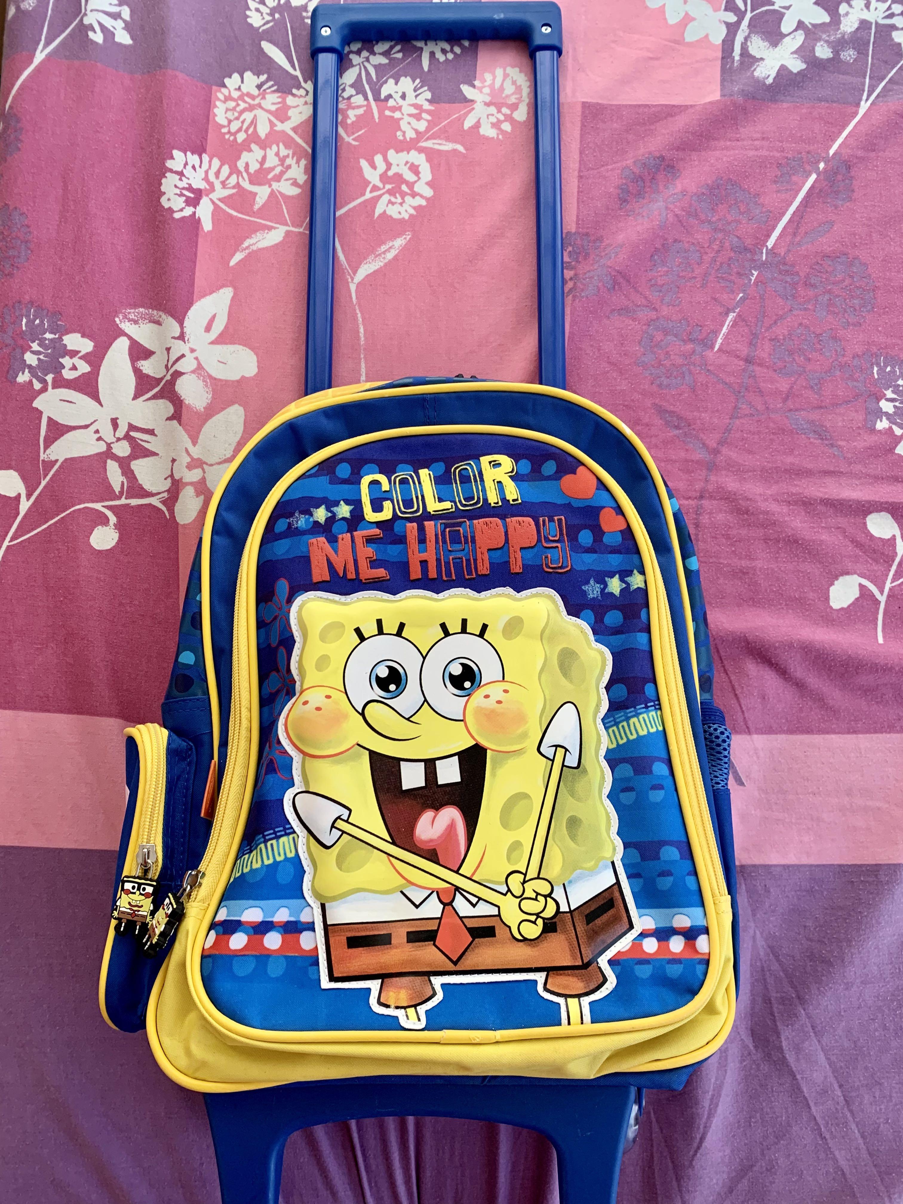 SpongeBob Trolley Backpack, Babies & Kids, Babies & Kids Fashion on ...