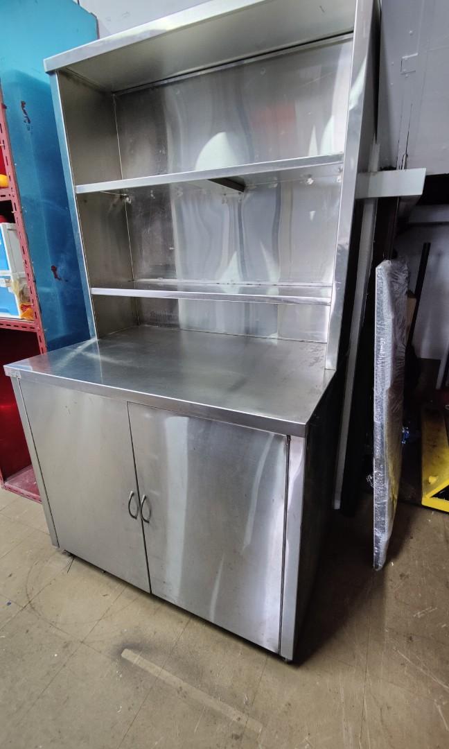 Stainless Steel Commercial Kitchen Cabinet Unit, Furniture & Home ...