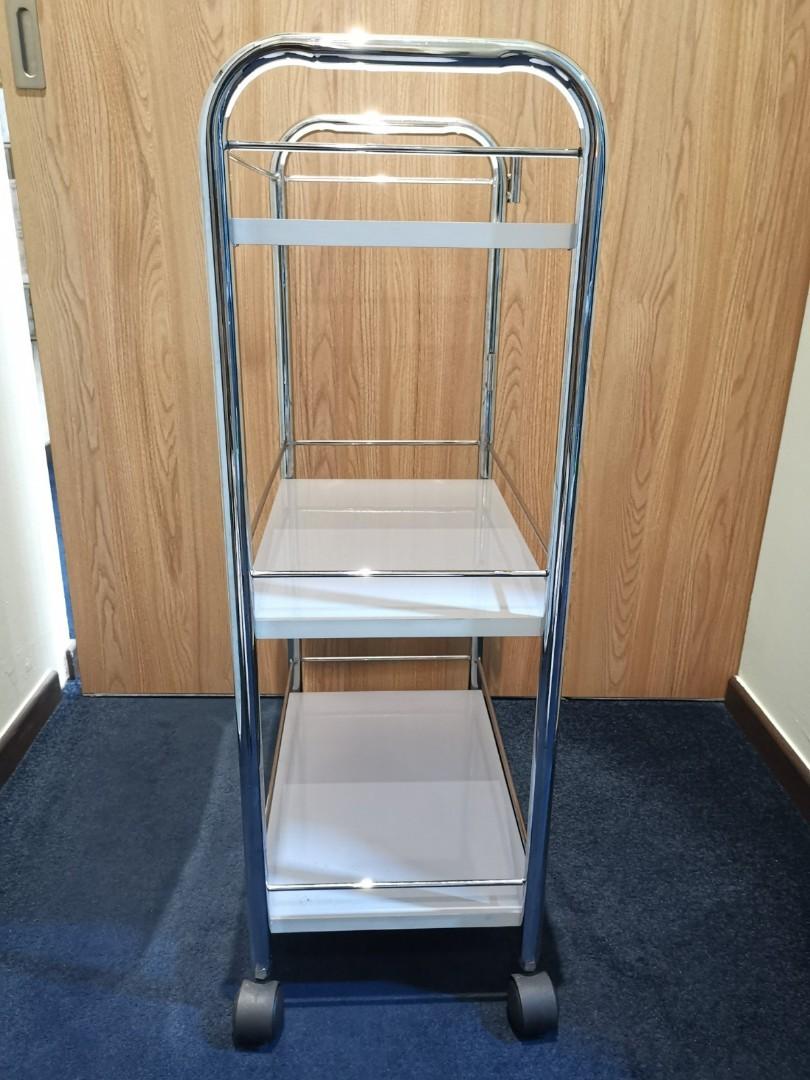 Stainless Steel Frame Trolley With Wheels, Furniture & Home Living ...