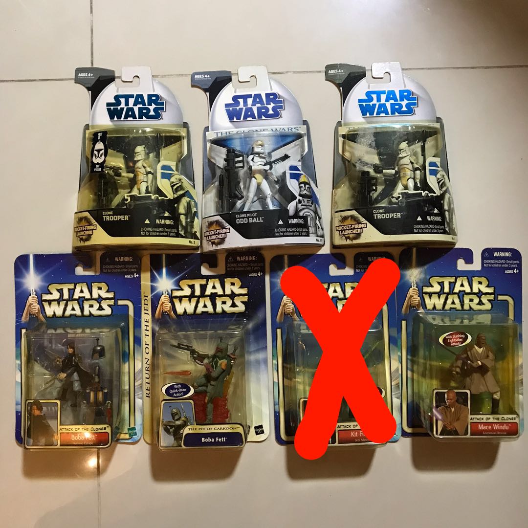 Star Wars Clone Trooper Oddball Mace Boba Fett, Hobbies & Toys, Toys ...