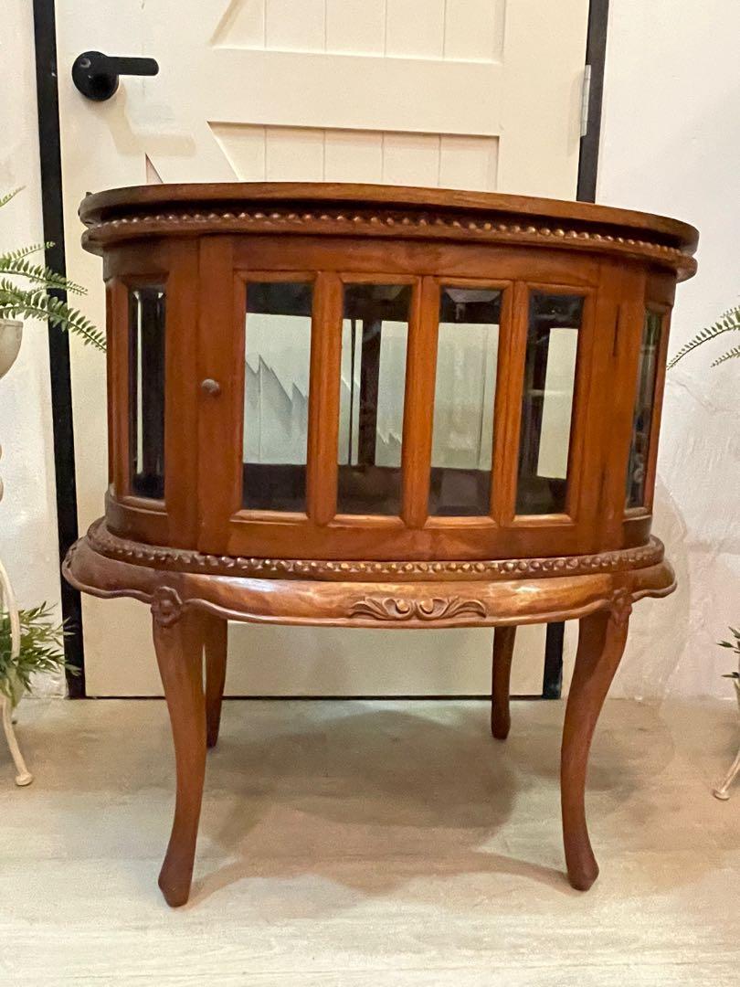 Teak mini bar wine cabinet, Furniture & Home Living, Furniture, Shelves ...