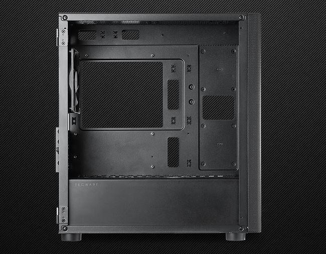 Tecware Flatline Tg M Atx Case White Black Computers And Tech Parts
