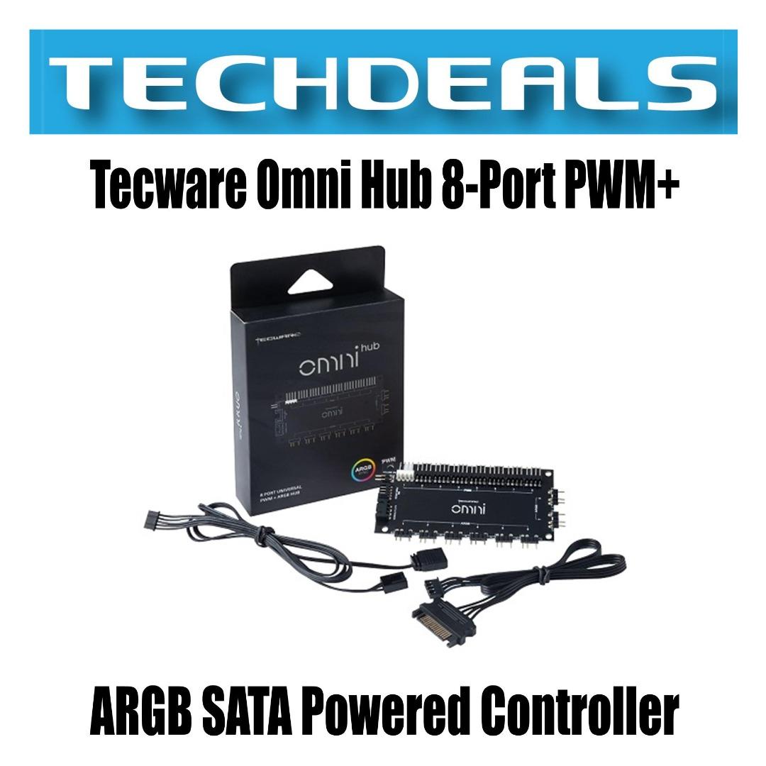 Tecware Omni Hub 8-Port PWM+ARGB SATA Powered Controller, Computers ...