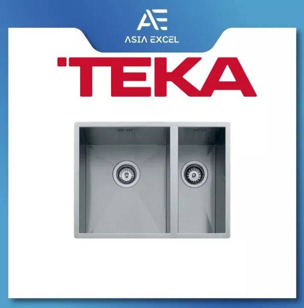 TEKA LINEA 34.40/18.40 DOUBLE BOWL STAINLESS STEEL KITCHEN SINK ...